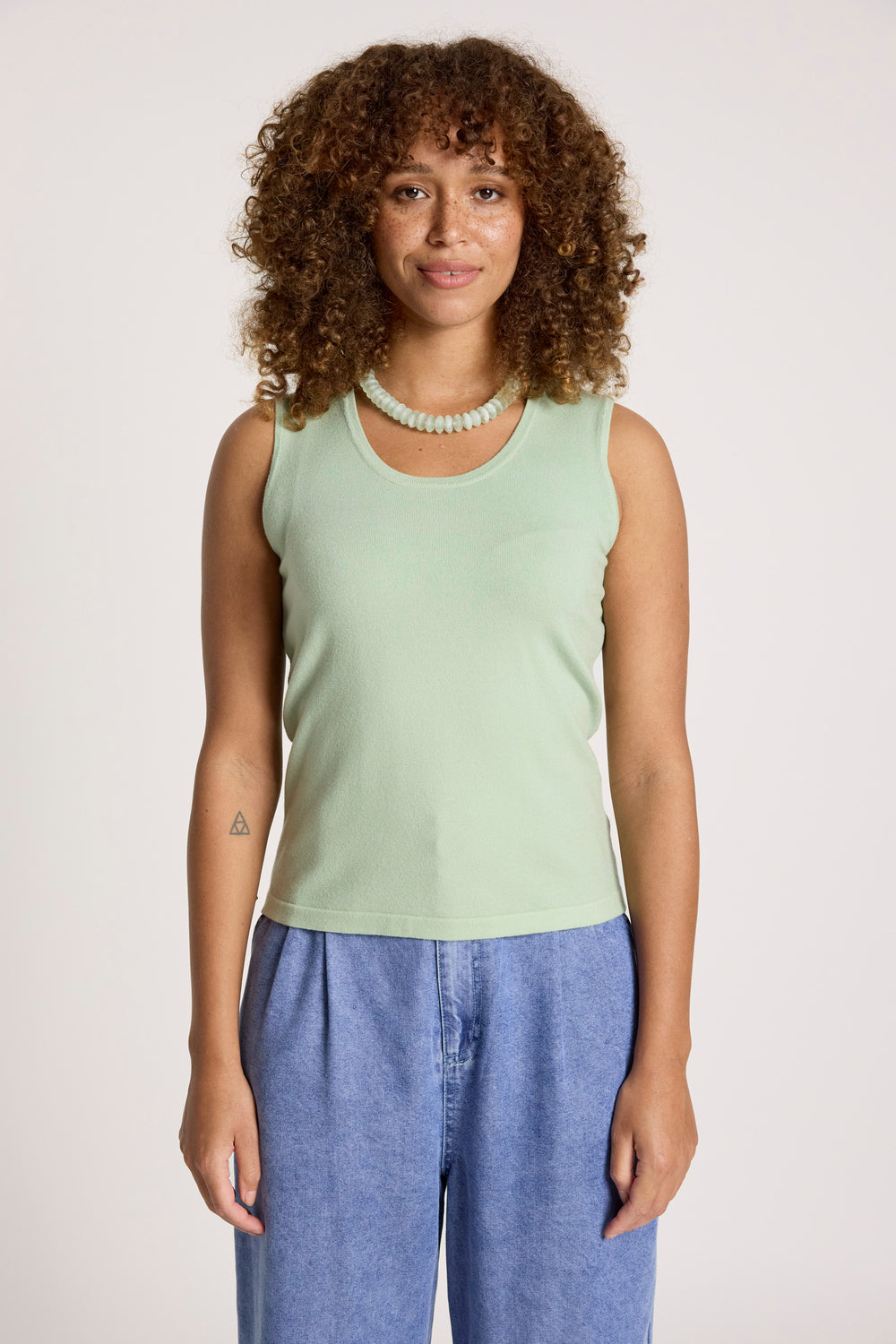 Samira Knit Tank - Sage